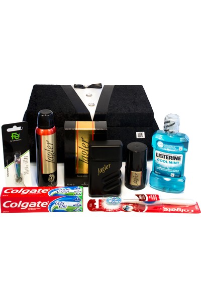 Adenz Damat Bakım Seti -Tıraş Seti - Çeyiz Nişan Söz Bohça Sandık Seti ADY14