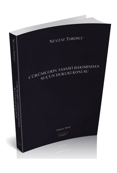 Cürümlerin Tasnifi - Nevzat Toroslu Cürümlerin Tasnifi - Nevzat Toroslu