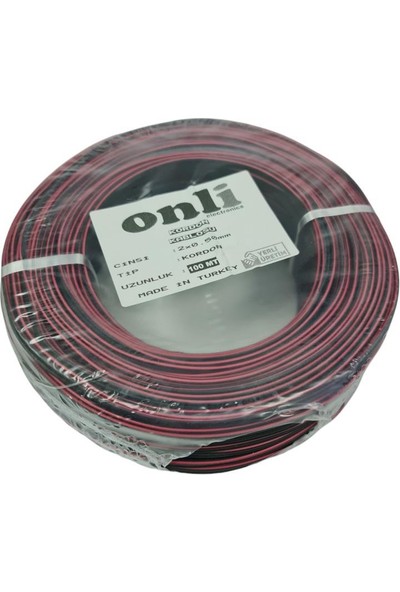Onli 2X0.50MM Hoparlör Kablosu 100METRE Siyah Onli 2X0.50MM Hoparlör Kablosu 100METRE Siyah