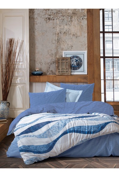 Nesafet Jenita Mavi Polycotton Çift Kişilik Nevresim Takımı Nesafet Jenita Mavi Polycotton Çift Kişilik Nevresim Takımı
