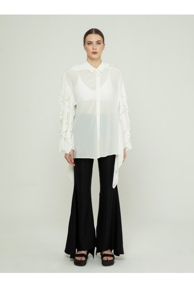BAQA Kolları Volanlı Gömlek