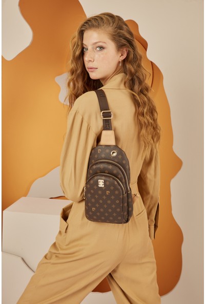 Pierre Cardin Kahve Monogram Kadın Bel Çantası 05PO22Y1535-MN Kh Pierre Cardin Kahve Monogram Kadın Bel Çantası 05PO22Y1535-MN Kh