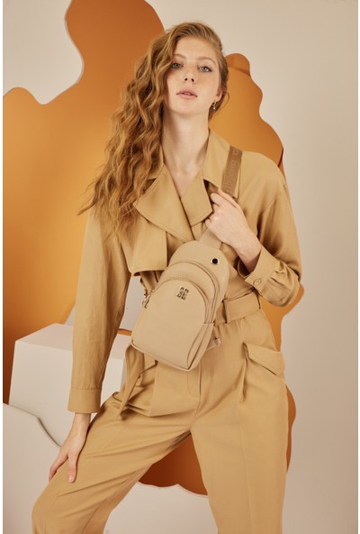 Pierre Cardin Print Toprak Kadın Bel Çantası 05PO22Y1535-P Tp