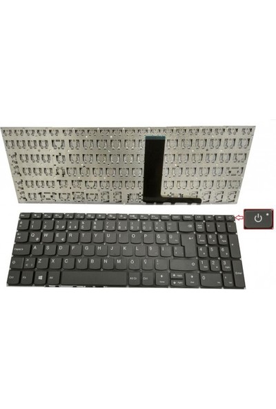 Nion Lenovo 320-15IKB 80XL00LUTX Notebook Klavye ( Gri-Külrengi )