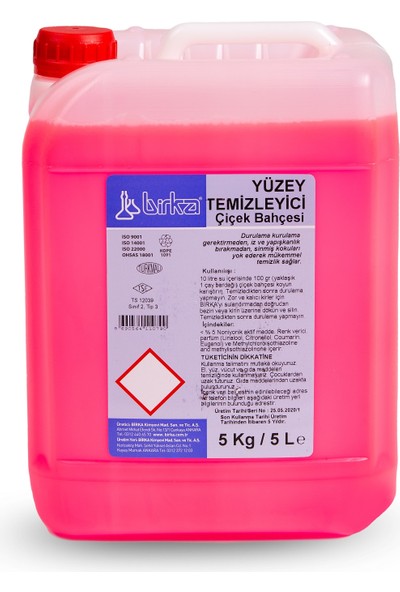Birka Yüzey Temizleyicisi 4 Adet x 5 Kg. (Çiçek Bahçesi) Birka Yüzey Temizleyicisi 4 Adet x 5 Kg. (Çiçek Bahçesi)