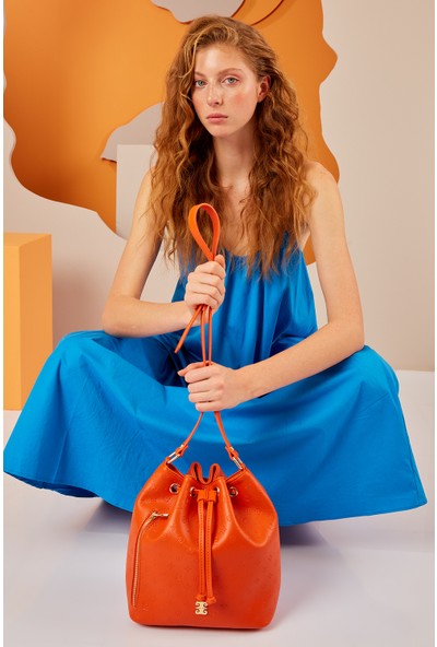 Pierre Cardin Floater Portakal Kadın Çapraz Çanta 05PO22Y1544-F Pk