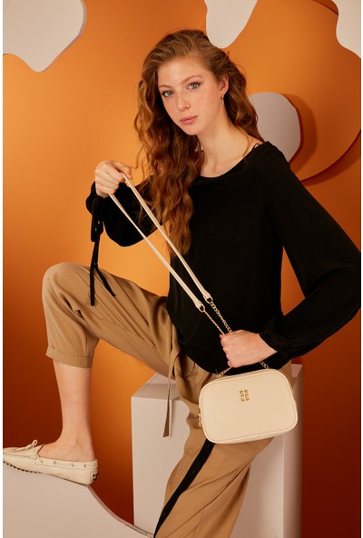 Pierre Cardin Bej Kadın Çapraz Çanta 05PO22Y1563-LSA Bj