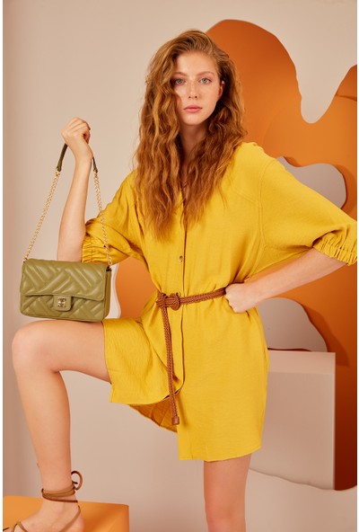 Pierre Cardin Acık Yesil Kadın Çapraz Çanta 05PO22Y1610LSAK Ay