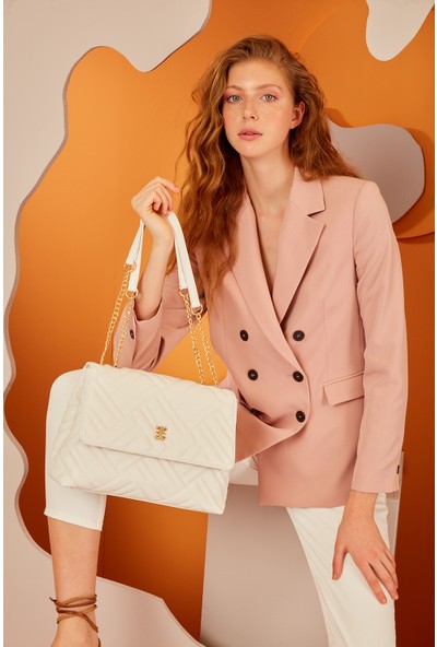 Pierre Cardin Beyaz Kadın Çapraz Çanta 05PO22Y1611LSAK By