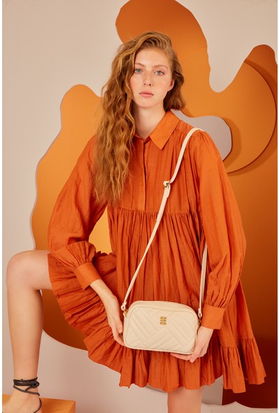 Pierre Cardin Bej Kadın Çapraz Çanta 05PO22Y1613LSAK Bj