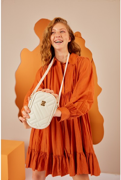 Pierre Cardin Beyaz Kadın Çapraz Çanta 05PO22Y1614LSAK By