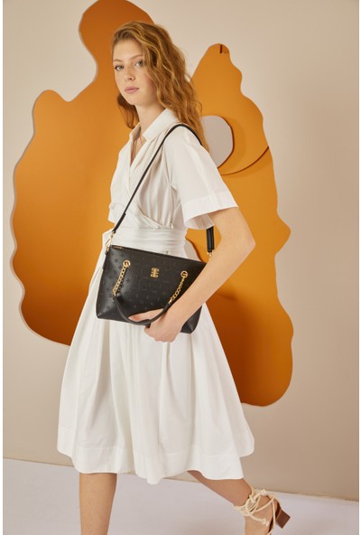 Pierre Cardin Floater Siyah Kadın Omuz Çantası 05PO22Y1561-F S Pierre Cardin Floater Siyah Kadın Omuz Çantası 05PO22Y1561-F S