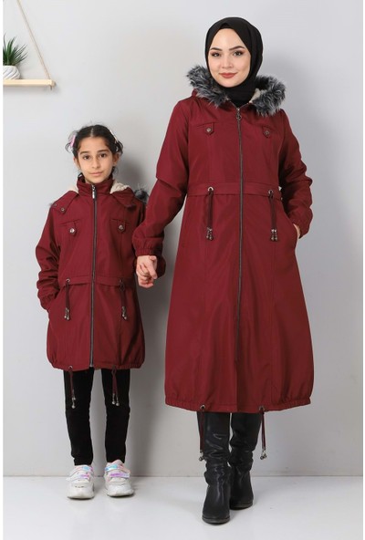 Moda Mihram Püskül Detaylı Anne Mont Bordo Moda Mihram Püskül Detaylı Anne Mont Bordo