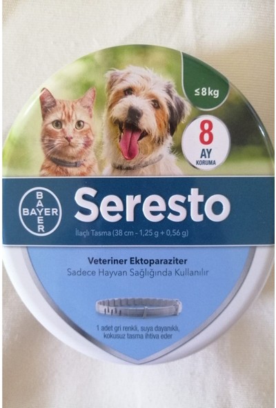 Elanco SERESTO38 cm 8 kg Altı Gri