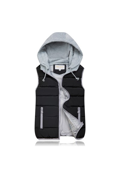 Fuzhuangpifa Kadın Için Kapüşonlu Yelek Ceket - Sarı (Yurt Dışından) Fuzhuangpifa Kadın Için Kapüşonlu Yelek Ceket - Sarı (Yurt Dışından)