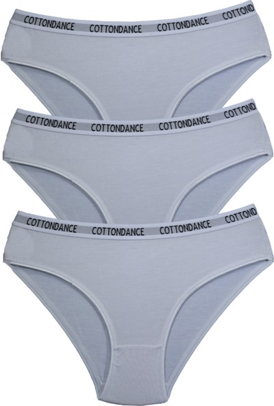 Cottondance Cottondance kadın Beyaz Bambu Külot 3'lü Paket 3KT550 Byz