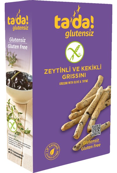 Tada Glutensiz Zeytin Kekikli Grissini 75 G Tada Glutensiz Zeytin Kekikli Grissini 75 G