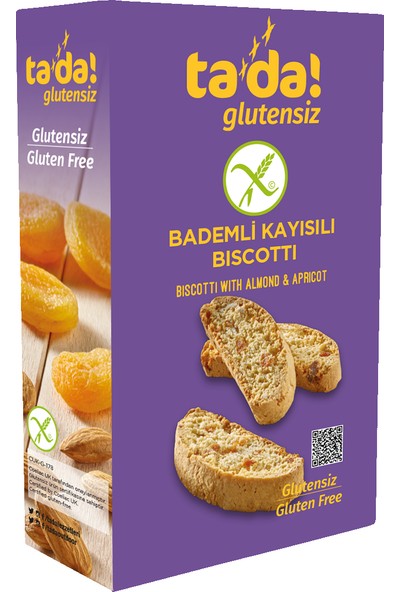 Tada Glutensiz Bademli Kayısılı Biscotti 110 G 5'li Paket