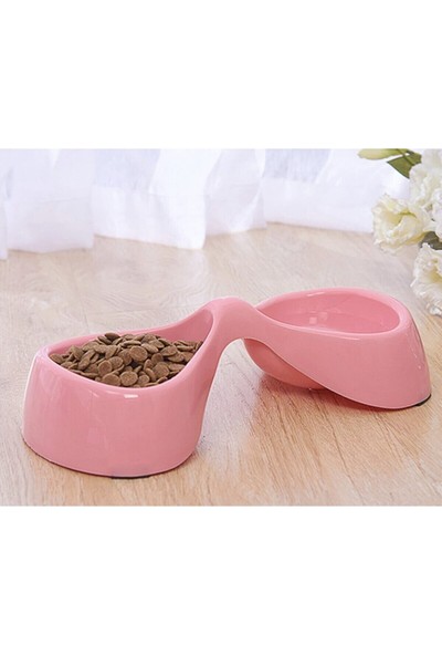 Emybox Evcil Hayvan Kedi Köpek Kemik Şeklinde Mama Su Kabı