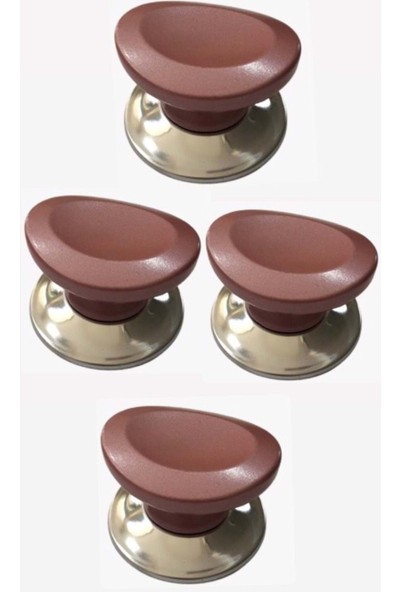 4 Adet Tüm Tencere Tava Kapaklarına Uygun Bagalit Tepe Cam Tencere Kapağı Kulpu