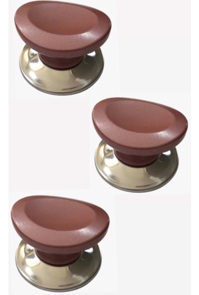 3 Adet Tüm Tencere Tava Kapaklarına Uygun Bagalit Tepe Cam Tencere Kapağı Kulpu