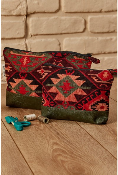 Zuhudi Yöresel Desen El Çantası Büyük,yöresel Desen - YEŞIL,CMB-4A