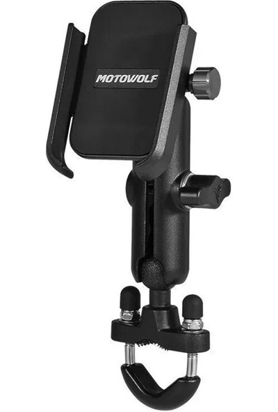 Motowolf Gidon Bağlantılı Motosiklet Bisiklet Telefon Tutucu Ayarlanabilir