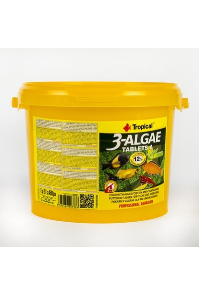 500 Adet Tropical 3-Algae Tablets A Kovadan Bölme Tablet Balık Yemi 500 Adet Tropical 3-Algae Tablets A Kovadan Bölme Tablet Balık Yemi