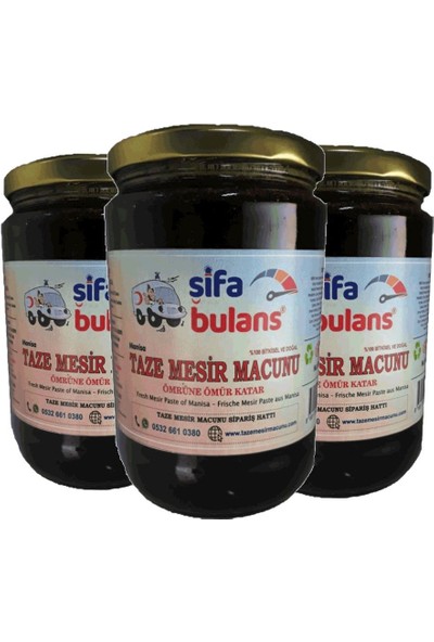 Şifa Bulans 850GR 3’lü Paket Şifabulans Manisa Mesir Macunu Şifa Bulans 850GR 3’lü Paket Şifabulans Manisa Mesir Macunu