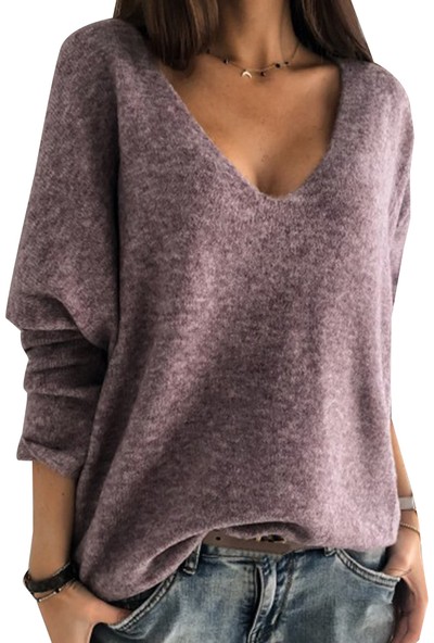 Palyshery Kadın Kış V Yaka Kazak (Yurt Dışından)