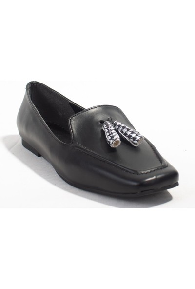 Dagoster DZA07-1095132 Siyah Günlük Kadın Babet Ayakkabı
