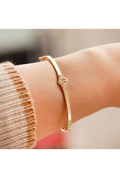 Myra Gold Baget Damla Altın Kelepçe Bilezik Myra Gold Baget Damla Altın Kelepçe Bilezik