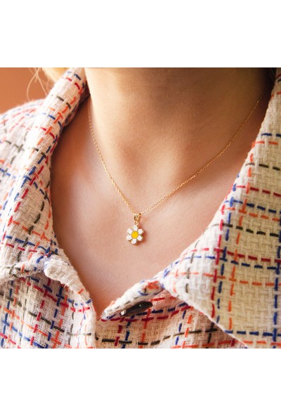 Myra Gold Papatya Altın Kolye Ucu