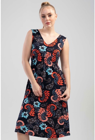 Vienetta V Yaka Kolsuz Klos Eteklı Gecelik