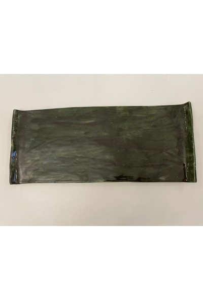 Belisama Talisman El Yapımı 15 x 35 cm Seramik Sunum Tabağı SR1102