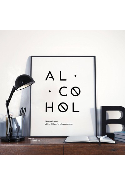 Posterist Alcohol Çerçeveli Poster Duvar Tablo Posterist Alcohol Çerçeveli Poster Duvar Tablo