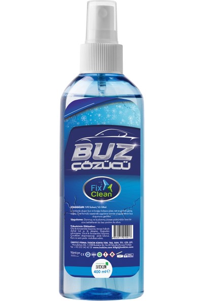 Fix Clean Oto Araba Cam Buz Çözücü Sprey Görüş Kolaylaştırıcı Cam Sprey 400 ml