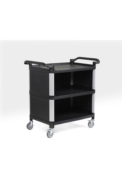 Gast Pro Shop Servis Arabası 3 Katlı Kapalı Model Gast Pro Shop Servis Arabası 3 Katlı Kapalı Model