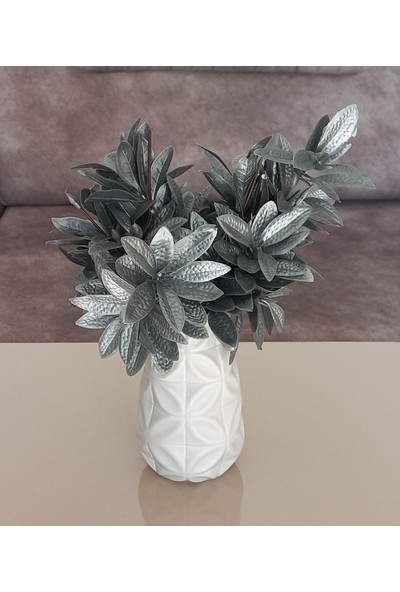 Moda Feneri Gümüş Yapay Çiçek Set Moda Feneri Gümüş Yapay Çiçek Set