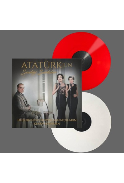 Atatürk'ün Sevdiği Şarkılar (Müzeyyen Senar-Safiye Ayla)- Kırmızı Beyaz Renkli (2 Plak) Atatürk'ün Sevdiği Şarkılar (Müzeyyen Senar-Safiye Ayla)- Kırmızı Beyaz Renkli (2 Plak)