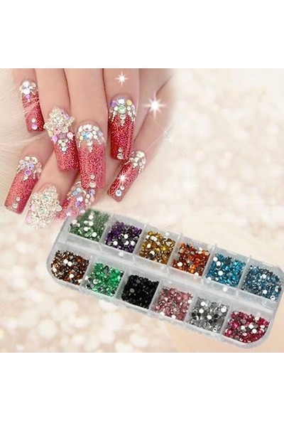 Mbois Nail Art Kristal Tırnak Süsleme Lüx Taş Dizayn Set 12 Parça Mavi Renk Mbois Nail Art Kristal Tırnak Süsleme Lüx Taş Dizayn Set 12 Parça Mavi Renk
