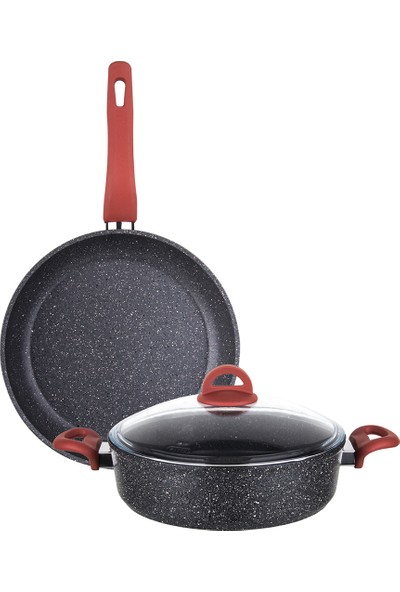 Aryıldız Granit Kısa Tenceretava Set 28 cm