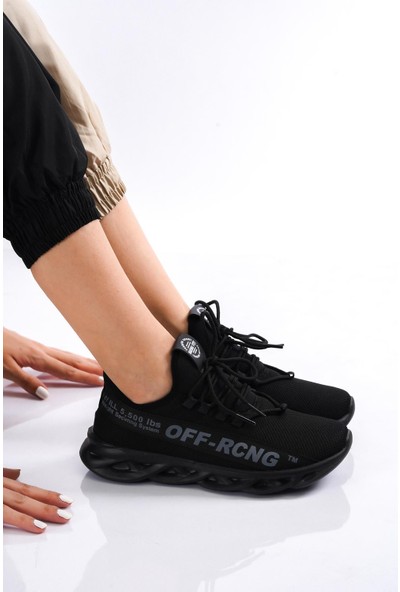 Long Shoes Bayan Siyah Sneaker Yürüyüş Ayakkabısı 02 Long Shoes Bayan Siyah Sneaker Yürüyüş Ayakkabısı 02