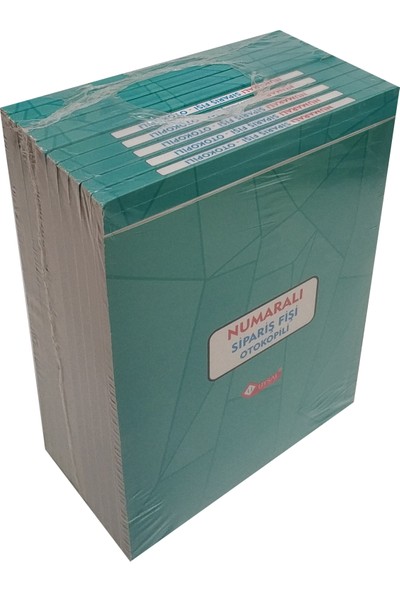 Uysal A5 Numaralı Sipariş Fişi 10'lu Paket Uysal A5 Numaralı Sipariş Fişi 10'lu Paket