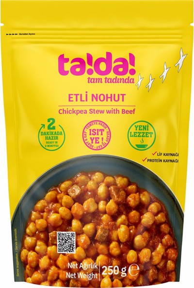 Tada Etli Nohut 250 gr Retort Tada Etli Nohut 250 gr Retort