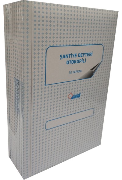 Uysal Şantiye Defteri 3 Nüsha 30 Yaprak 10'lu Paket Uysal Şantiye Defteri 3 Nüsha 30 Yaprak 10'lu Paket