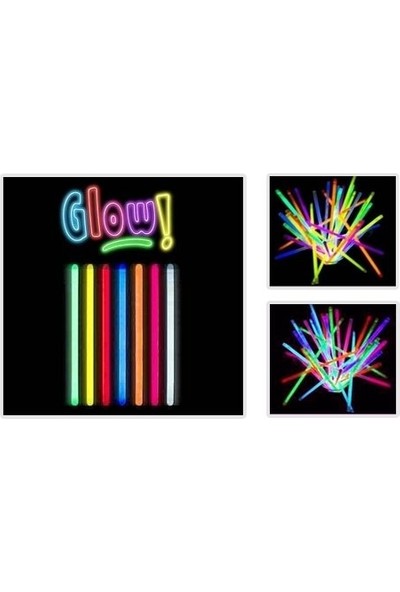 Easy Toptan Glow Stick 20CM Fosforlu Kırılan Çubuk (100 Adet)
