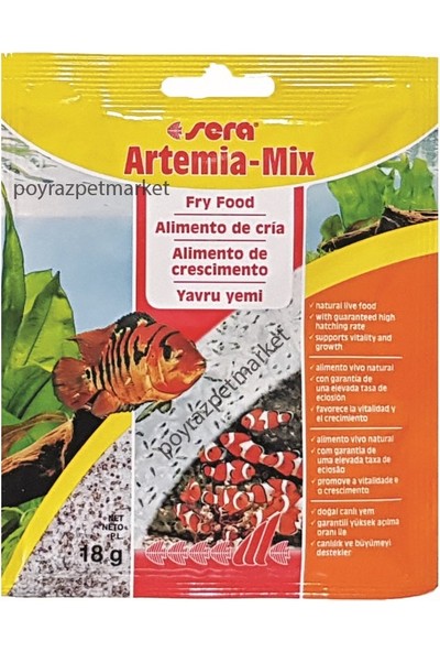Sera Artemia-Mix Yavru Yemi 18 gr