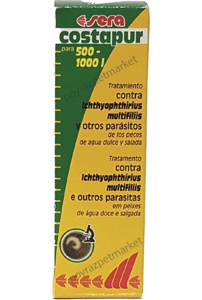 Sera Costapur 50 ml Balık Dış Parazit SKT:08/2023