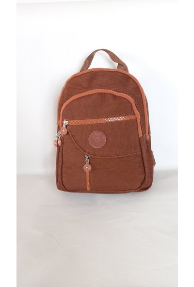 Sweet Polo Krinkıl Kumaş Çok Bölmeli Okul ve Sırt Çantası Taba. Sweet Polo Krinkıl Kumaş Çok Bölmeli Okul ve Sırt Çantası Taba.